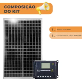 Kit Solar Off-Grid - Kit solar com bateria - Minha Casa Solar